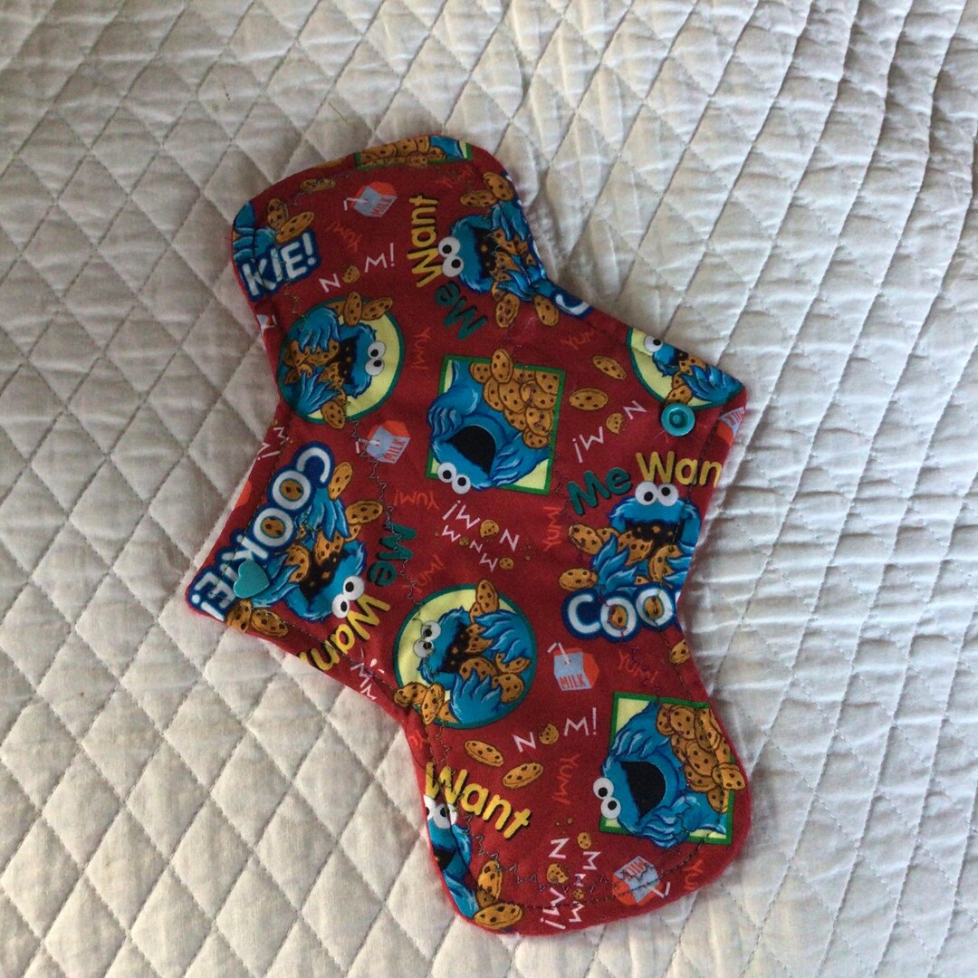 10.25" Cookie Monster Muppets Cartoon Favorits Cotton Top Reusable ...