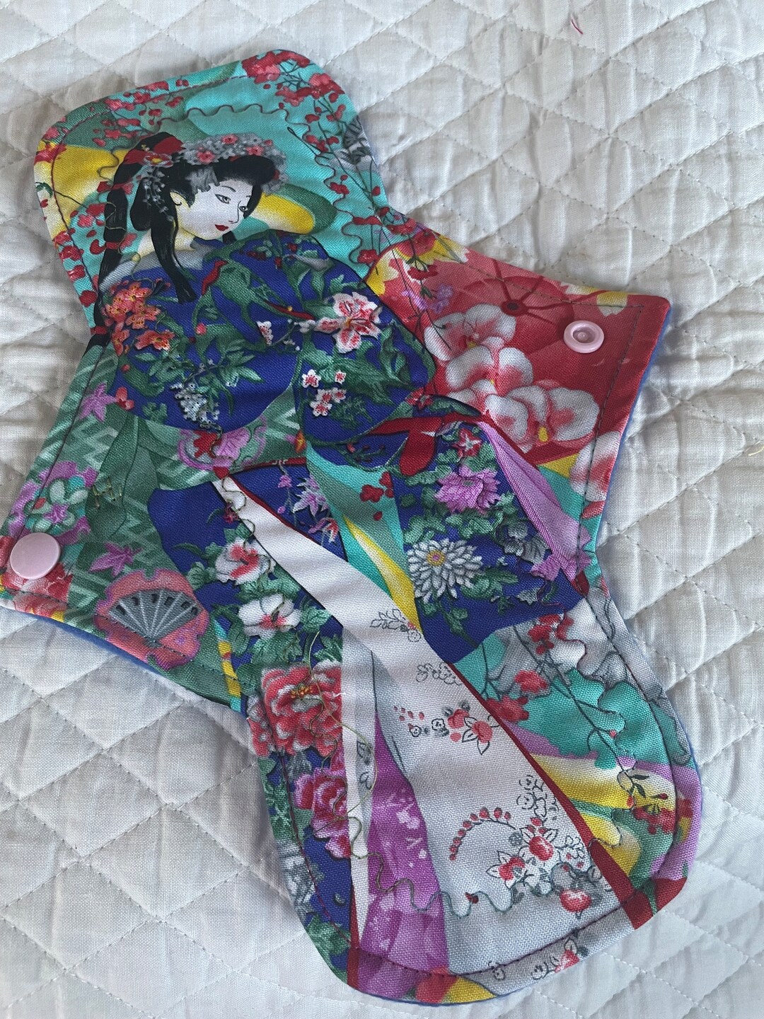 10 Asian Geisha Girl on Cotton Top Reusable Cloth Pad Heavy - Etsy