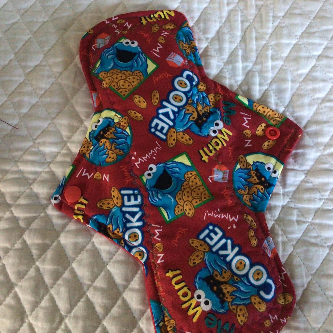 10.25" Cookie Monster Muppets Cartoon Favorits Cotton Top Reusable ...