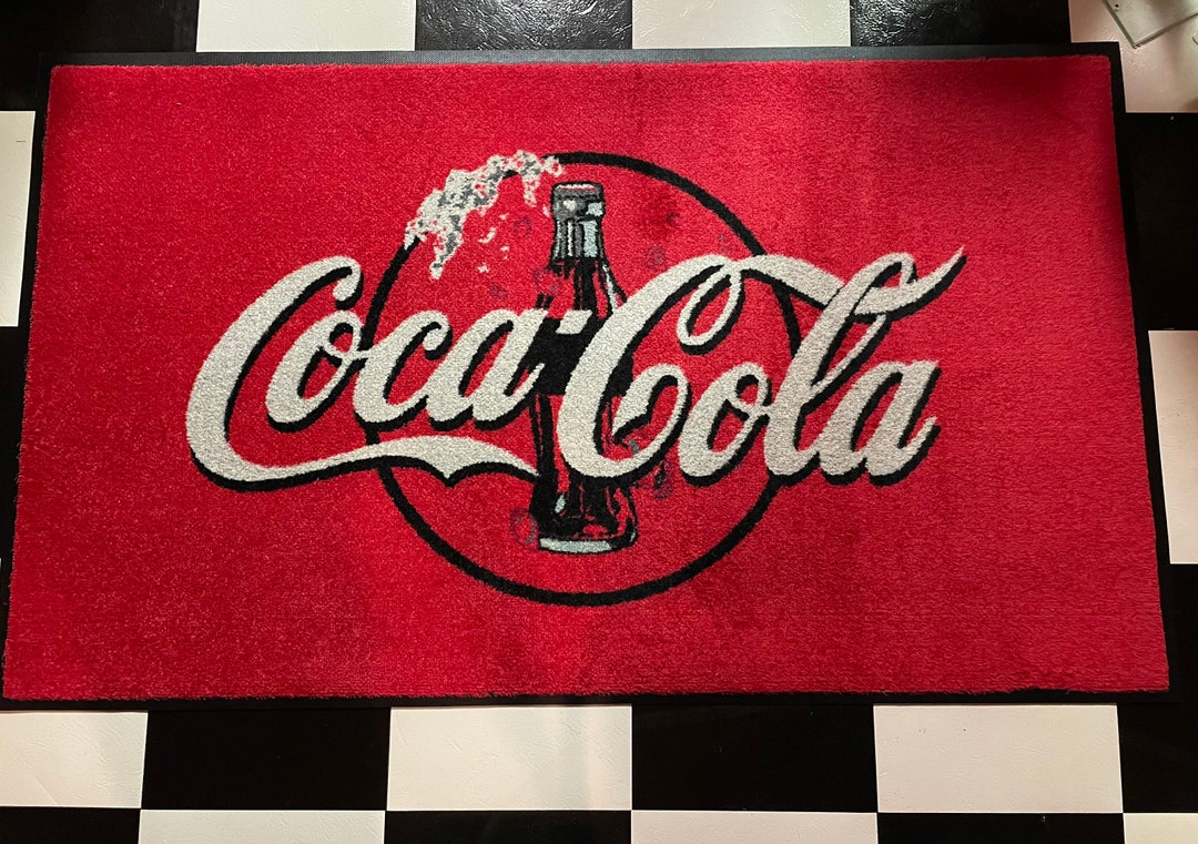 New Coke Rug 3x5 Industrial Quality Rubber Cleated Back - Etsy