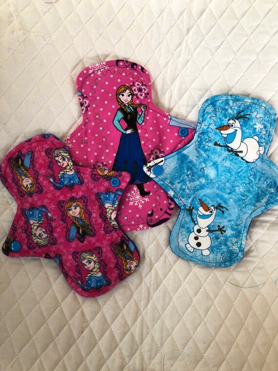 Set of 3 8 Cotton Top Frozen Characters Pads 1 Regular 1 | Etsy