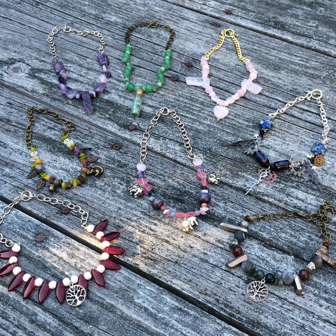 GODSWOOD Game of Thrones White Wood and Res Glass Leaves Beaded ...