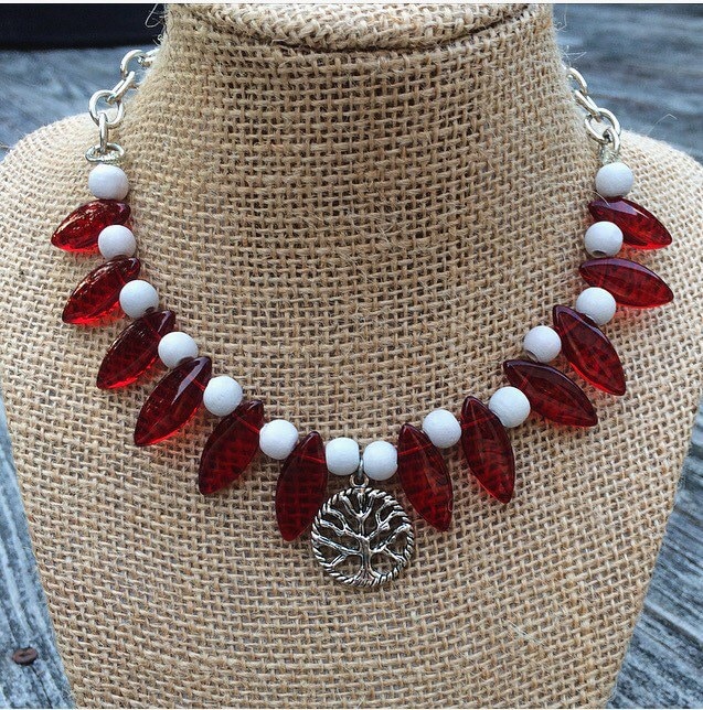 GODSWOOD Game of Thrones White Wood and Res Glass Leaves Beaded ...