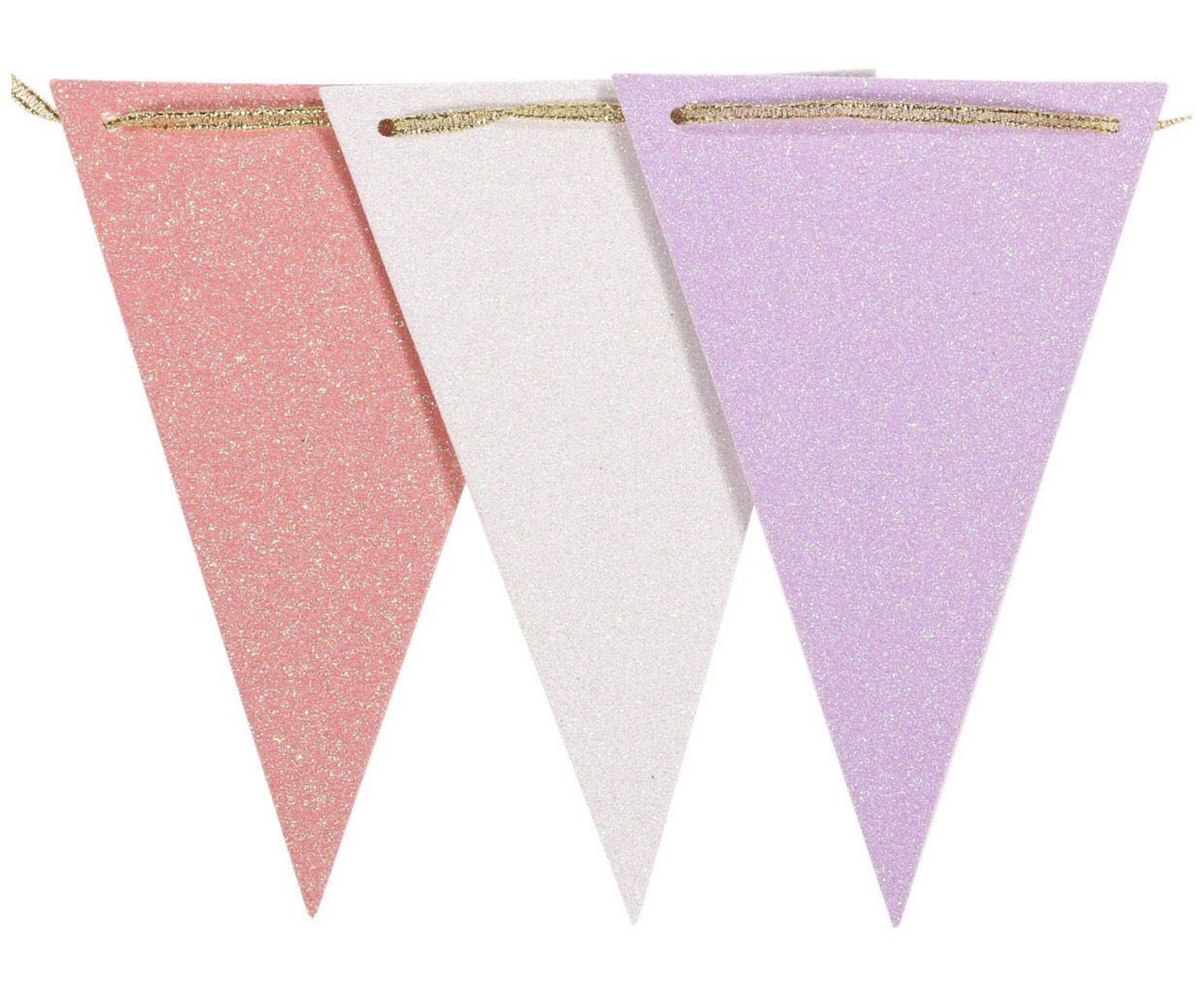 Pennant Banner - Triangle Banner - Pink, Blue, Mint, Lilac, White ...
