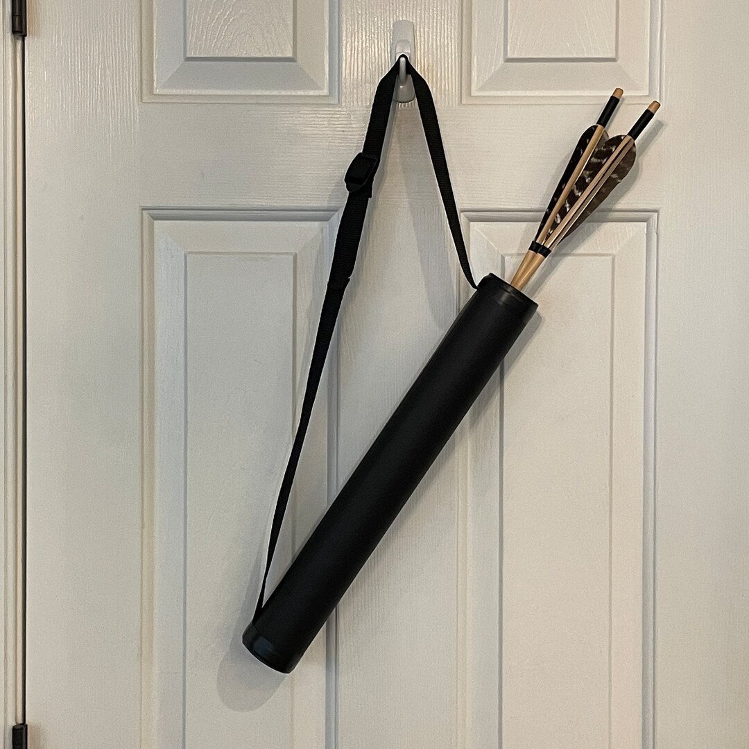 Costume Quiver W/ Short Prop Arrows Faux Leather Quiver, Renaissance ...