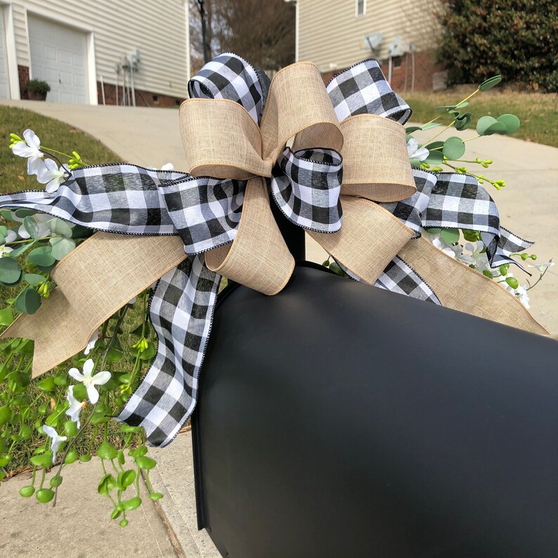 Farmhouse Spring Mailbox Swag Spring Garland Swag for | Etsy