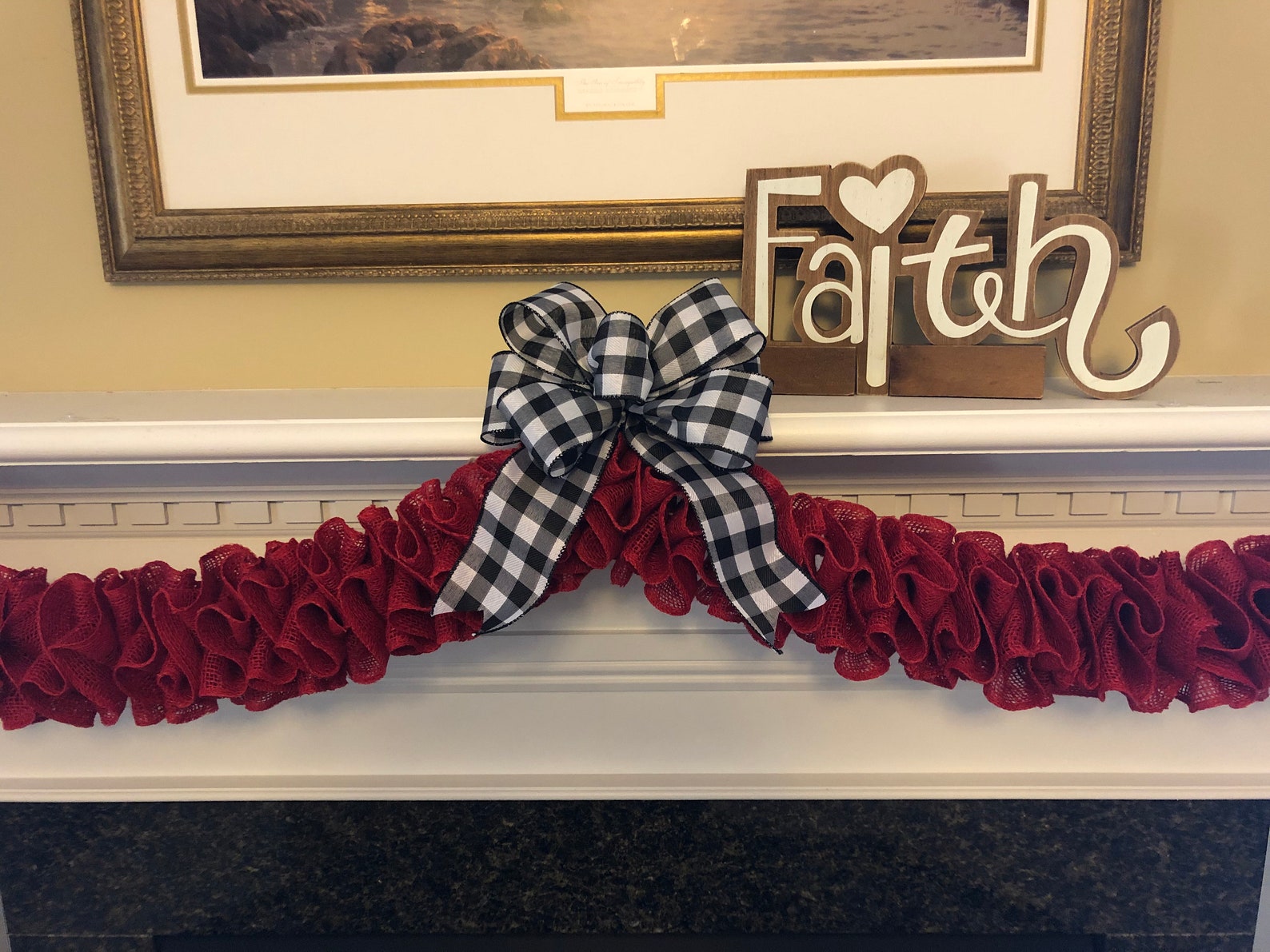 Black and White Buffalo Check Farmhouse Bow, Basic Bow, Christmas Bow ...
