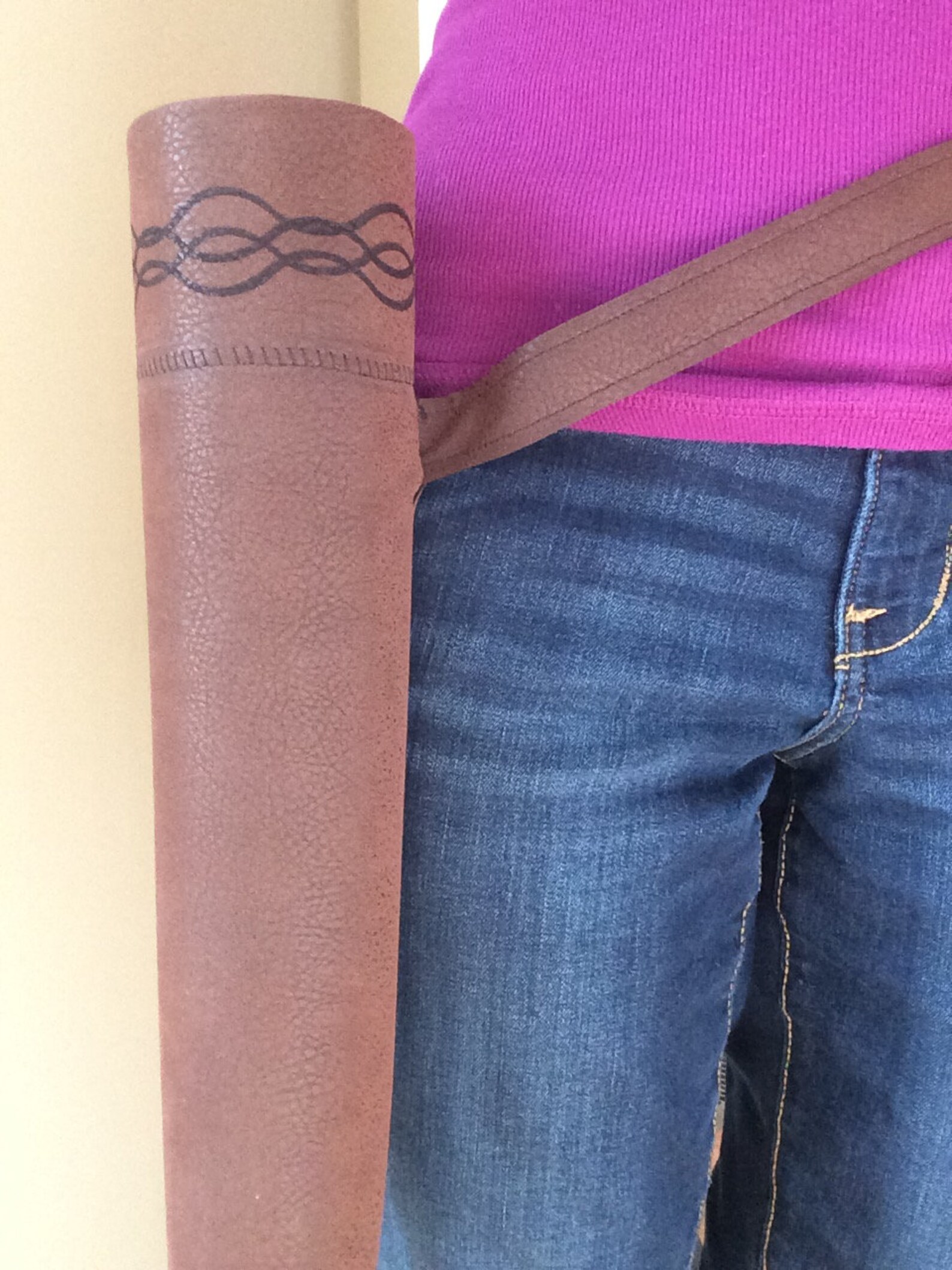 Costume Hip Quiver Brown Faux Leather Quiver W/ Short Prop | Etsy