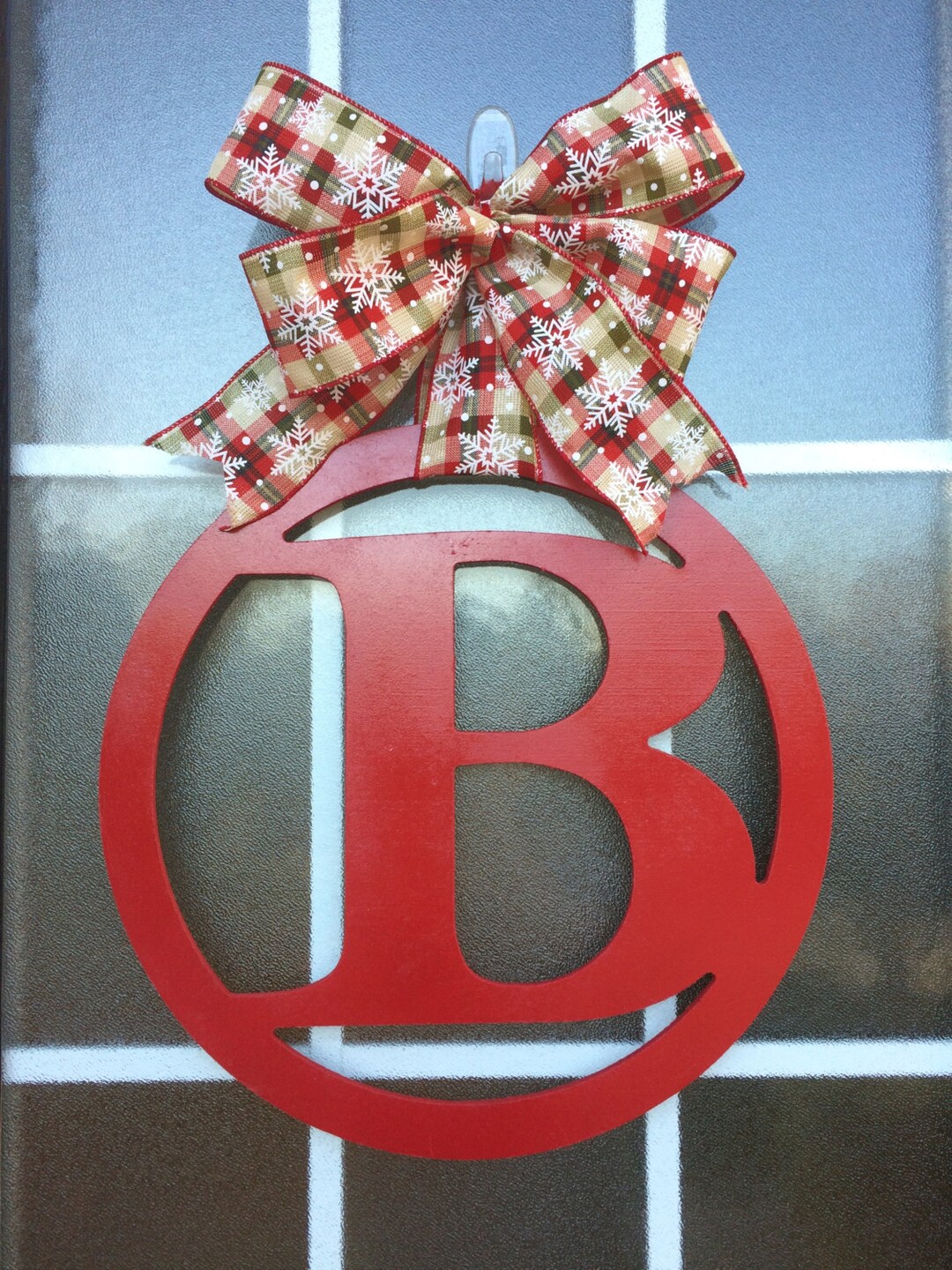 Letter B or Letter D Only! Monogram Door Hanger, Monogram Letter Door ...