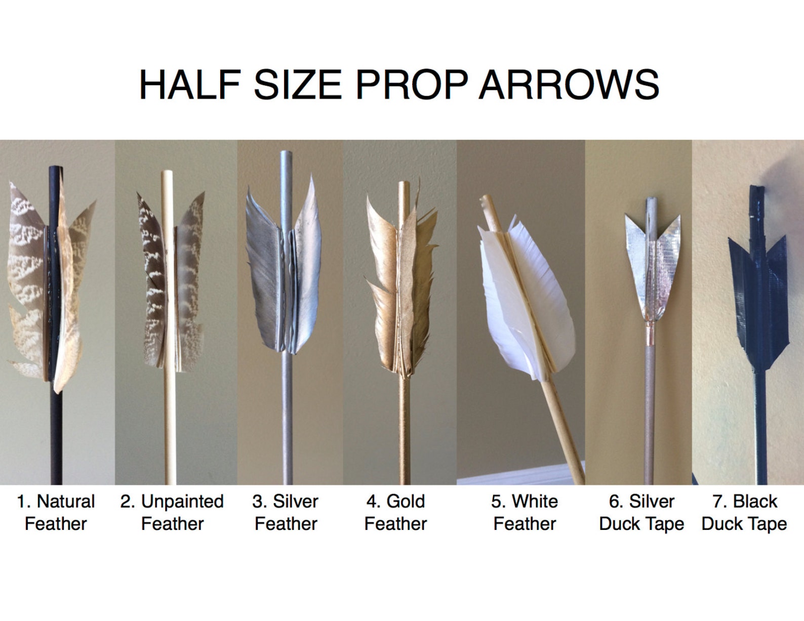 Half Size Prop Archery Arrow Short Costume Arrow Black - Etsy