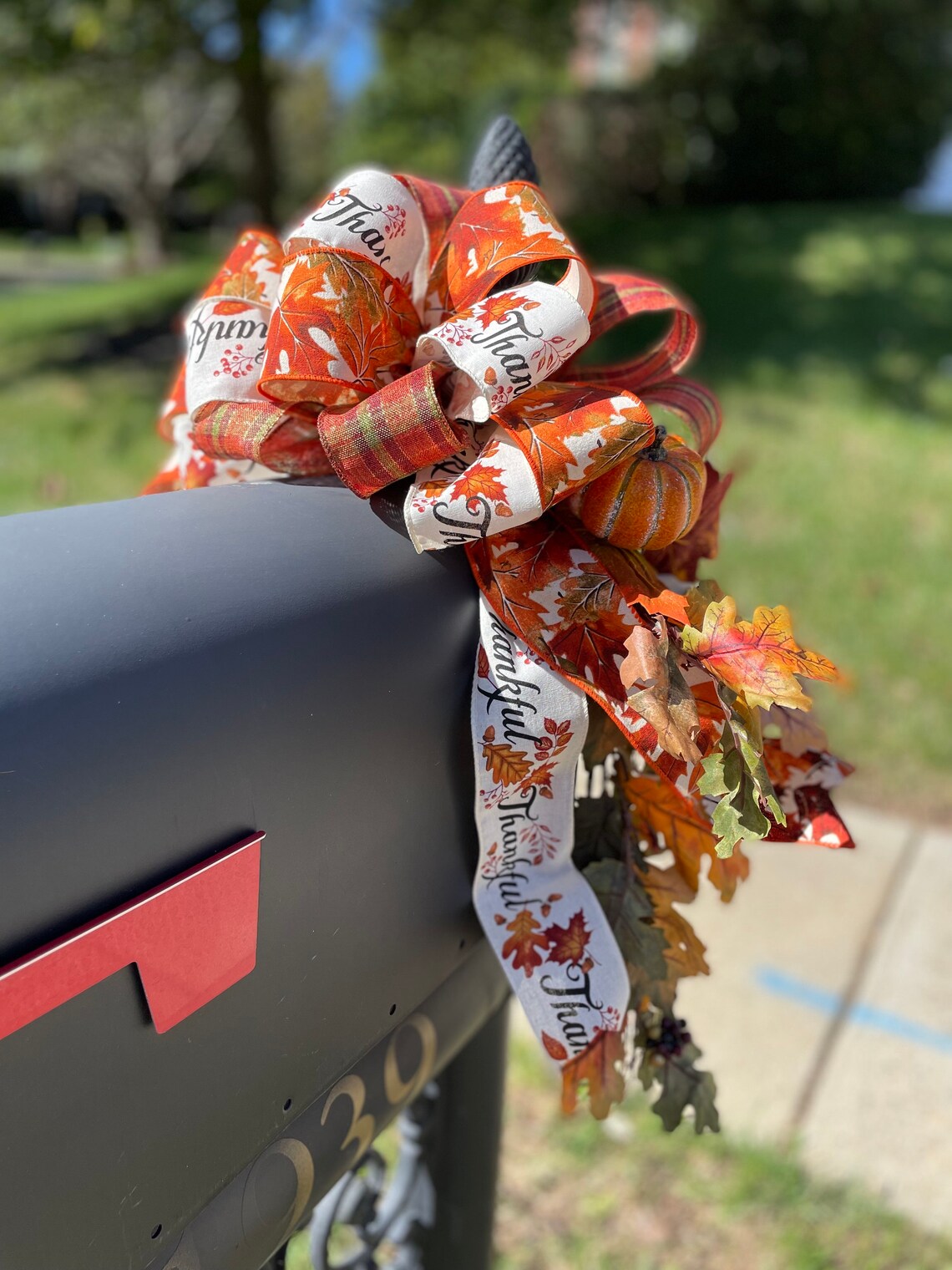 Fall Mailbox Swag Fall Garland Swag for Mailbox Mantel or - Etsy