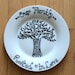 Family Tree Plate: Personalized Grandparent Plate, Family Name Plate ...
