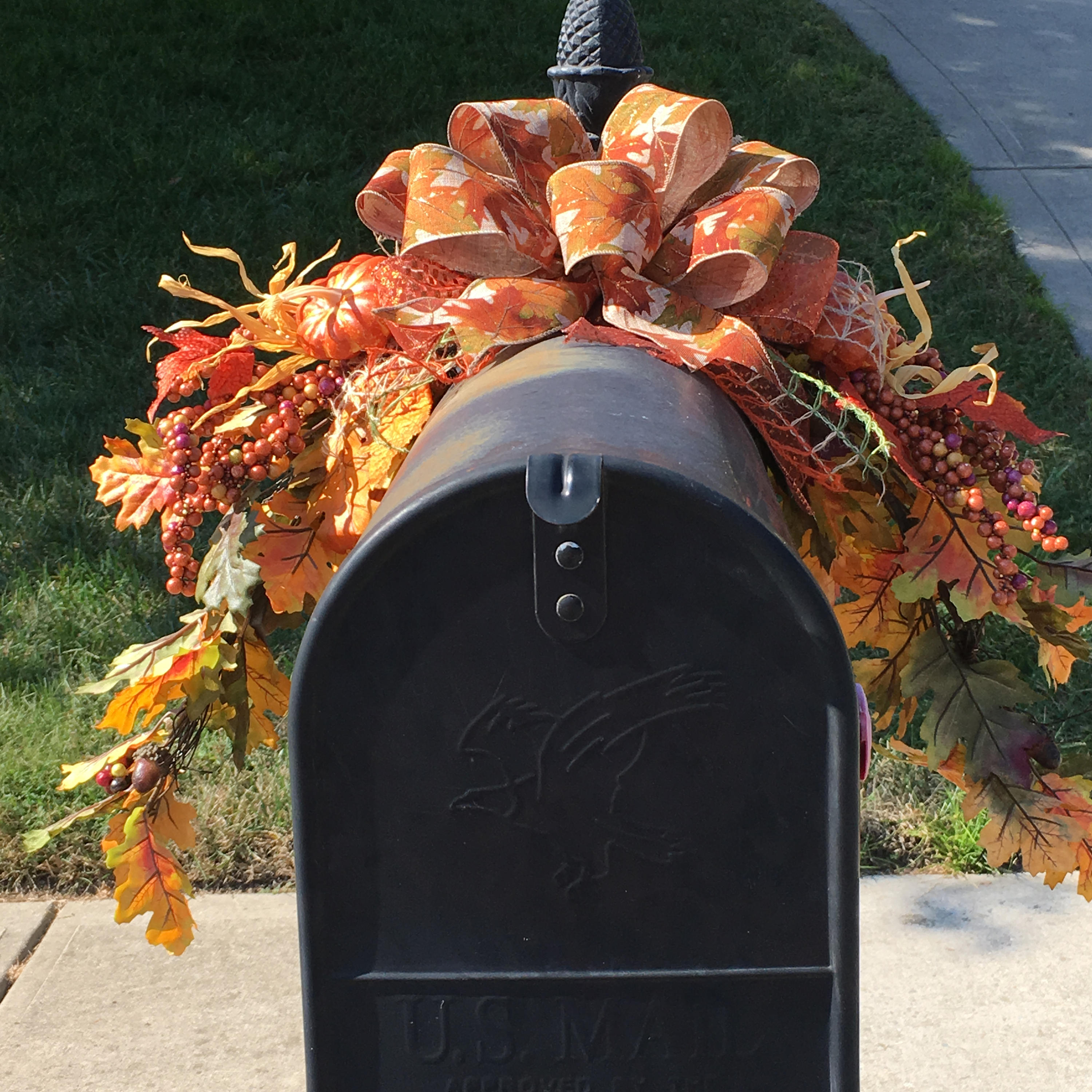 Fall Mailbox Swag Fall Garland Swag for Mailbox Mantel or | Etsy