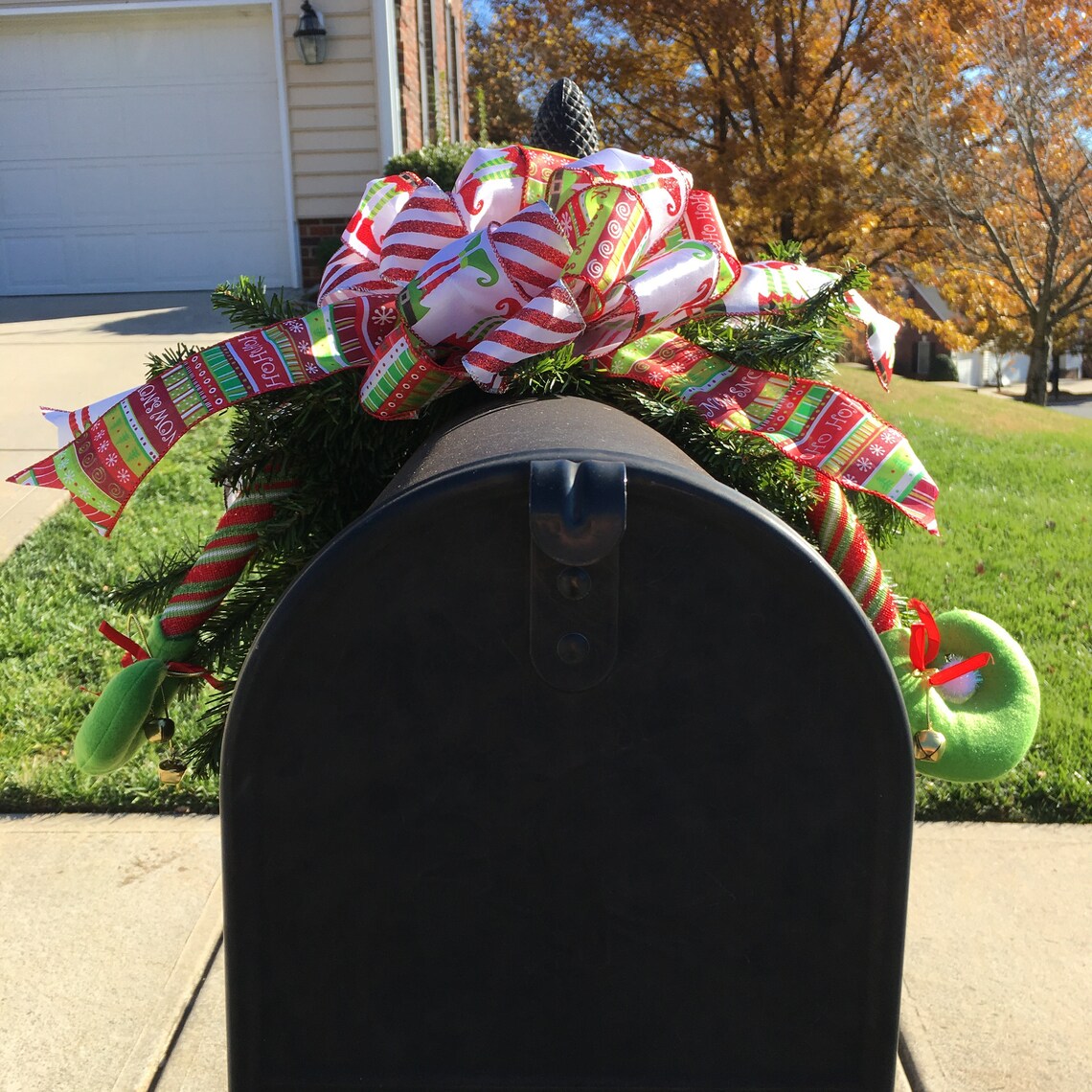 Mailbox Christmas Swag Christmas Garland Swag for Mailbox | Etsy