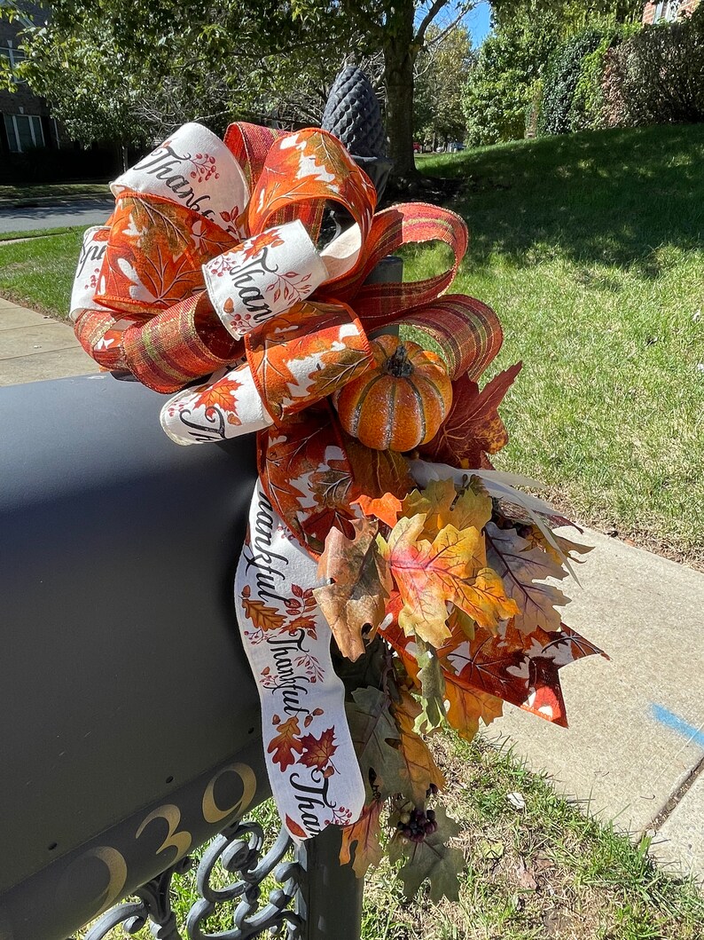 Fall Mailbox Swag Fall Garland Swag for Mailbox Mantel or - Etsy