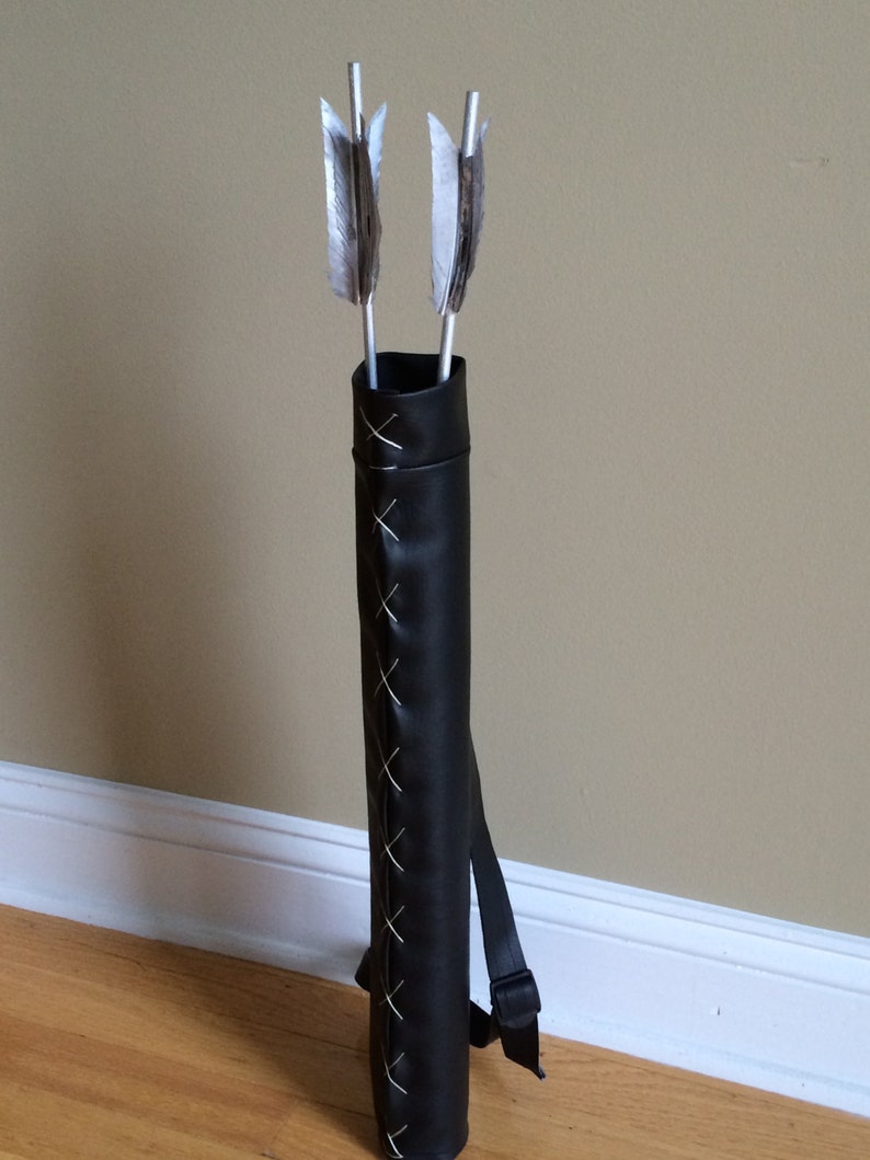 Costume Quiver: Black Faux Leather Quiver W/ Short Prop - Etsy