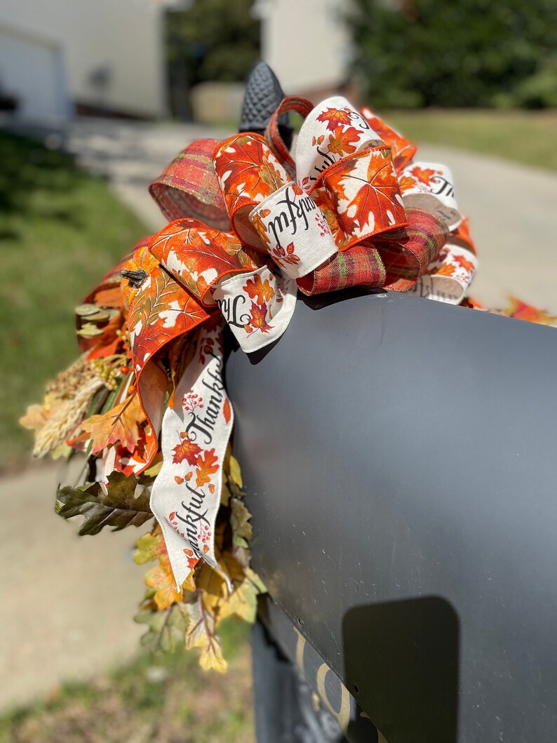 Fall Mailbox Swag Fall Garland Swag for Mailbox Mantel or - Etsy