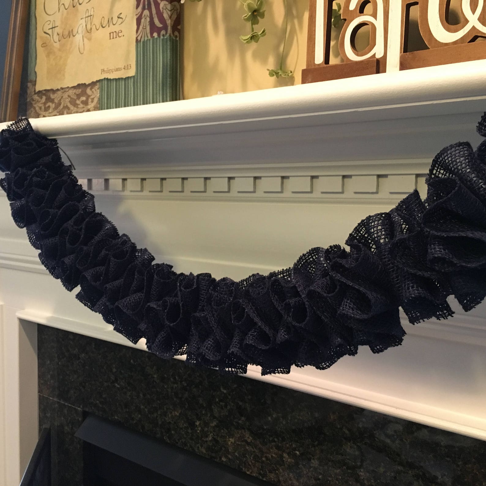 Burlap Garland: 4 Wide Ruffled Burlap Garland Sold by | Etsy