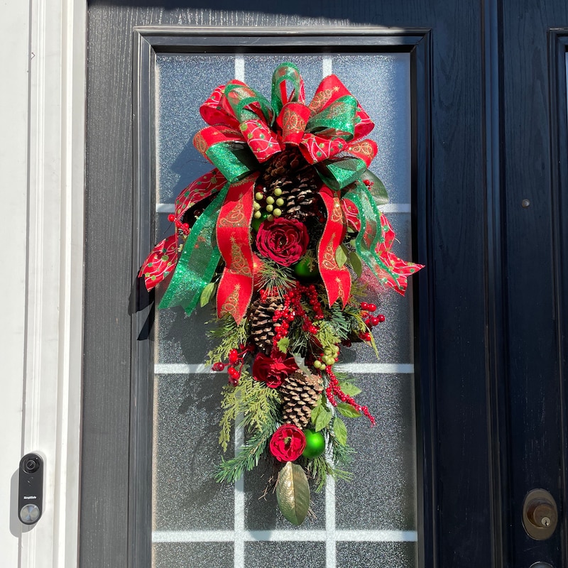 Horizontal Christmas Swag - Etsy