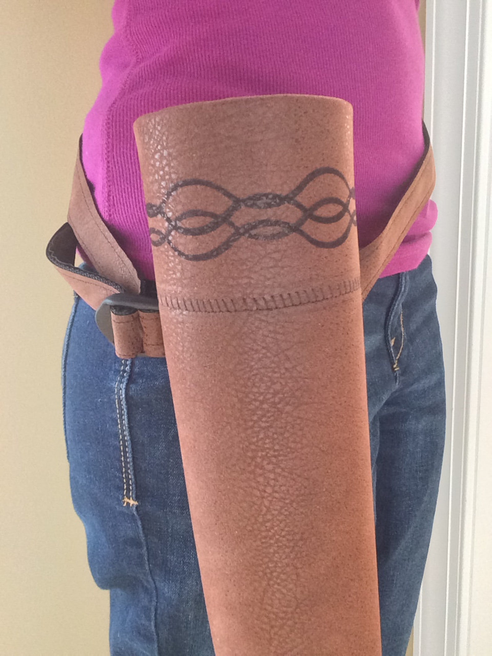 Costume Hip Quiver Brown Faux Leather Quiver W/ Short Prop | Etsy