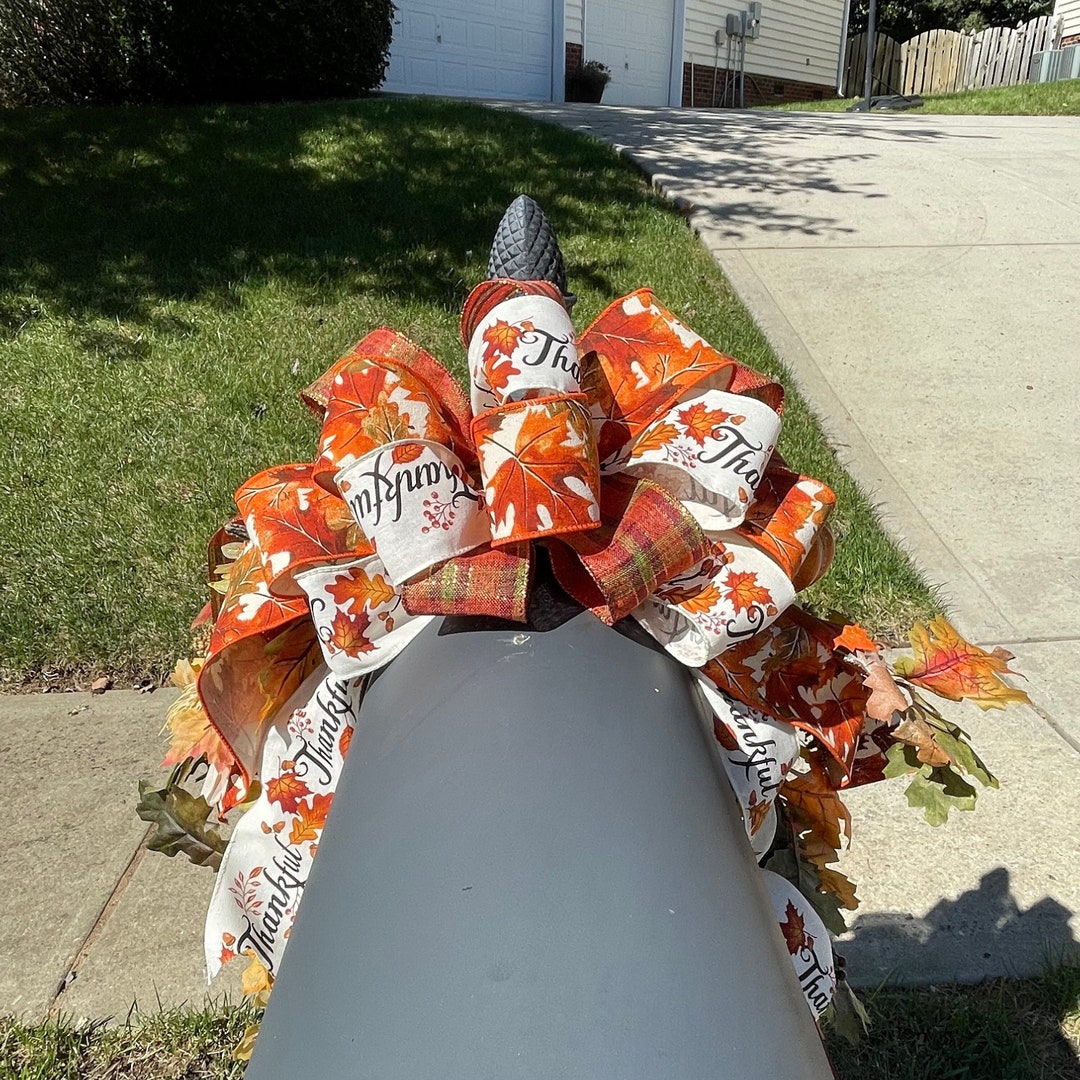 Fall Mailbox Swag; Fall Garland Swag for Mailbox, Mantel, or ...