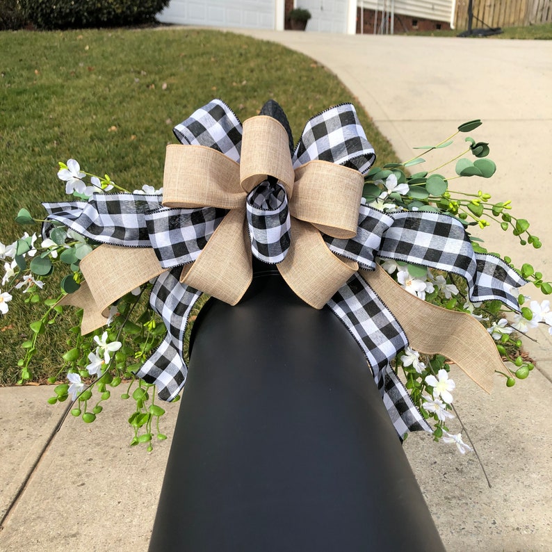 Farmhouse Spring Mailbox Swag Spring Garland Swag for | Etsy