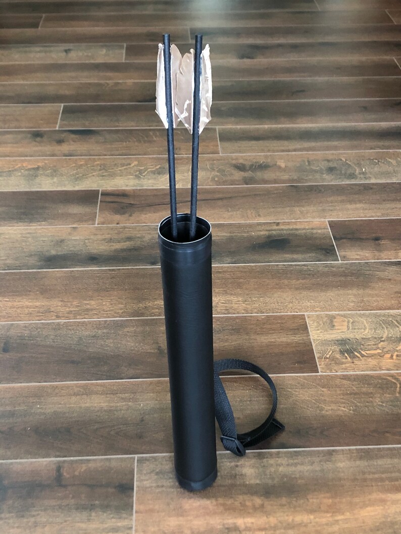 Costume Quiver W/ Short Prop Arrows Faux Leather Quiver - Etsy