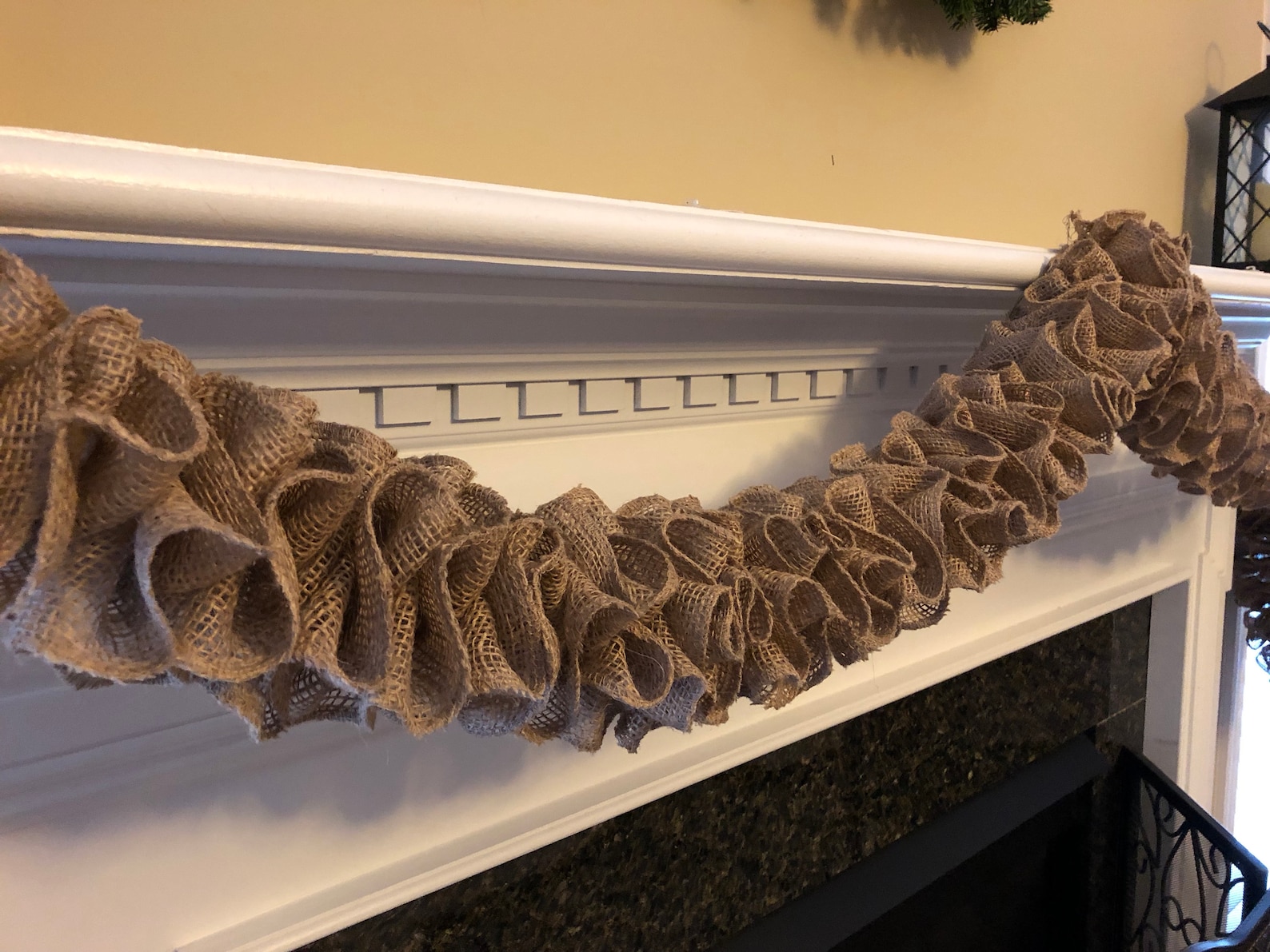Burlap Garland: 4 Wide Ruffled Burlap Garland Sold by | Etsy