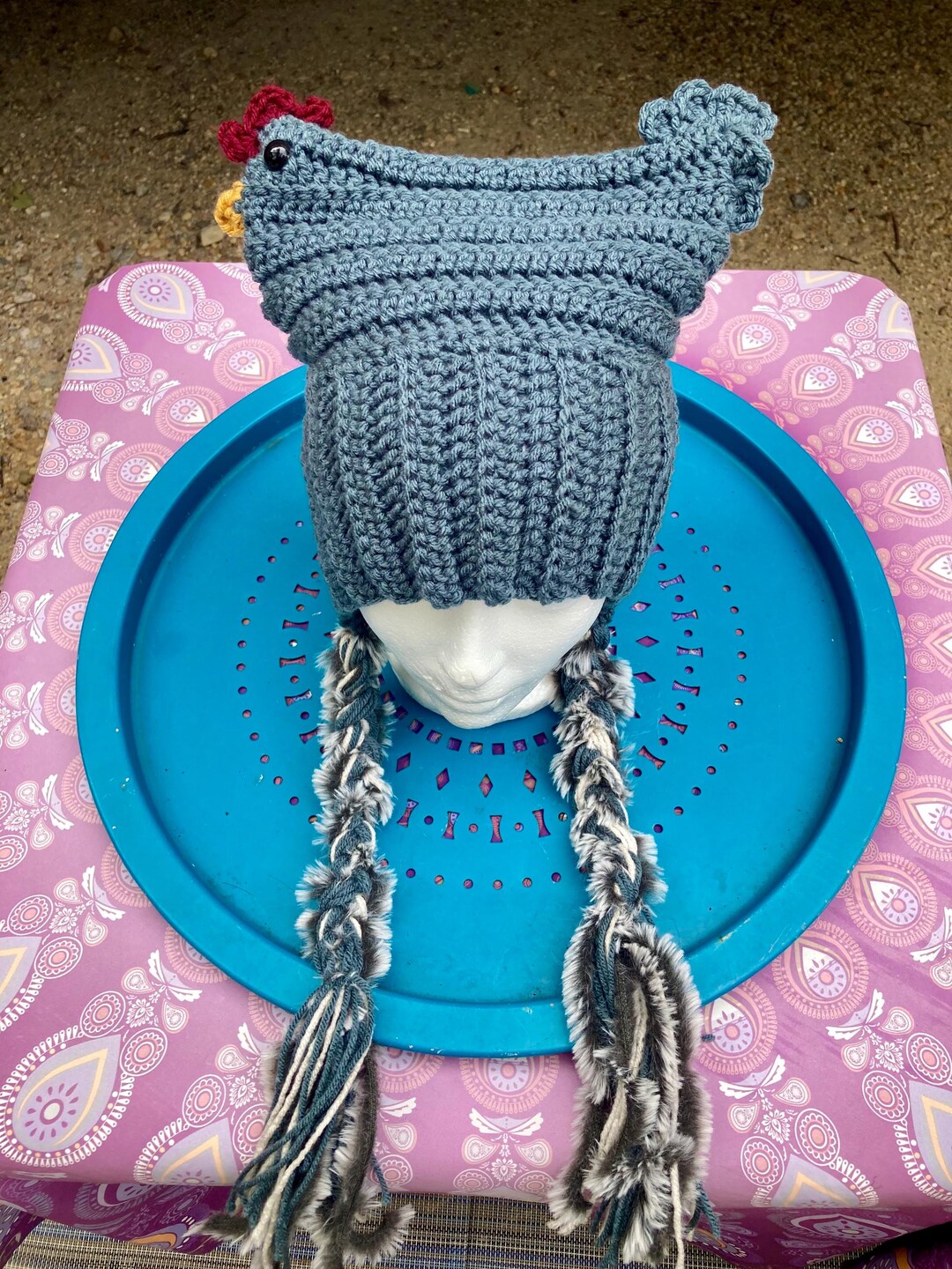 Crochet Chicken Bonnet Pattern - Etsy