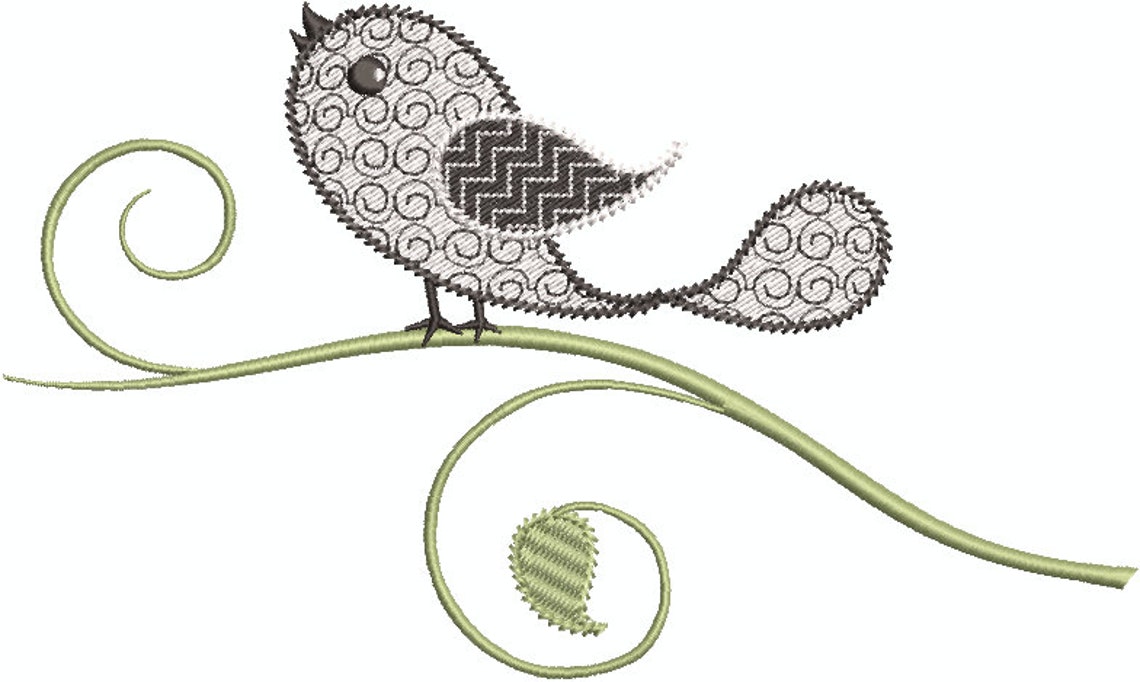 Valentine Birds in TWO SIZES THREE Individual Bird Motifs - Etsy