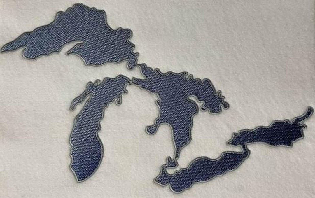 GREAT Lakes/michigan Design for Machine Embroidery 8x12" in Popular ...