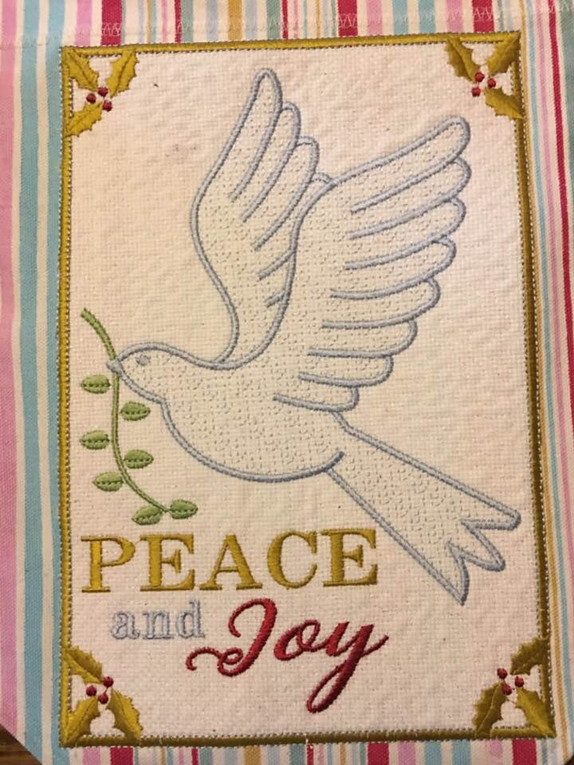 Dove of Peace design for Machine Embroidery in 3 sizes in | Etsy
