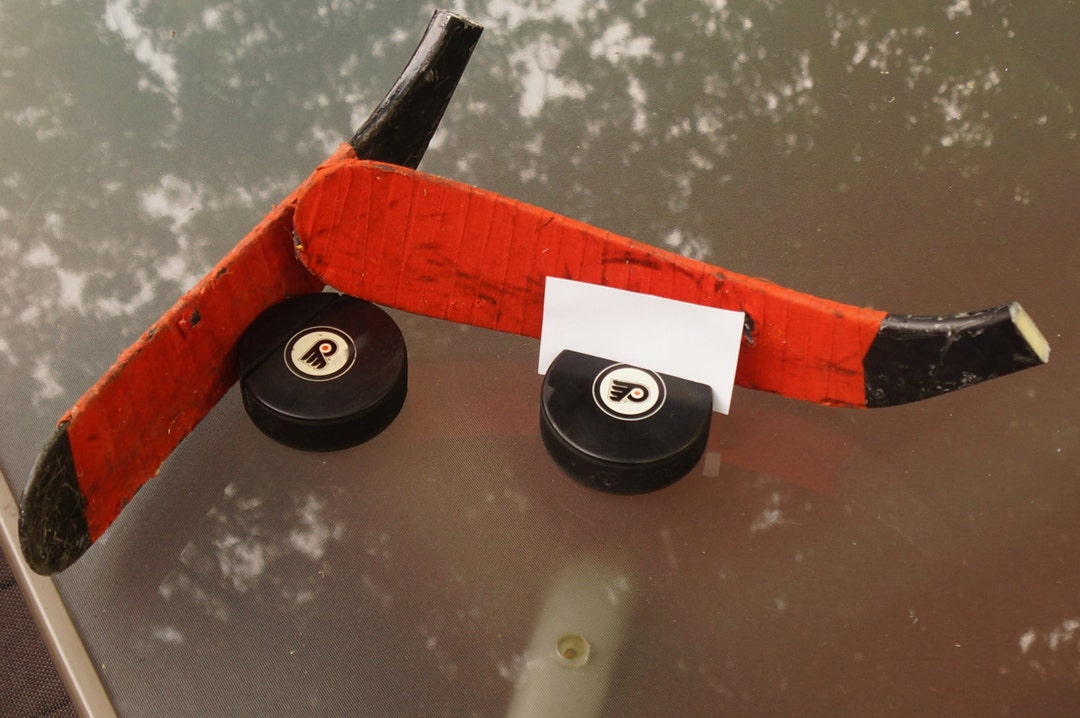 Flyers Puck and Stick Card Holder - Etsy