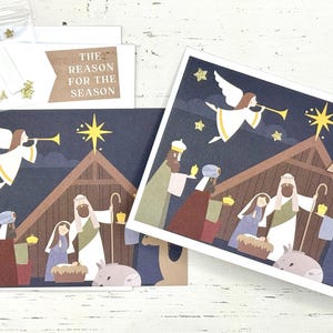 Religious Card Making Kit- Christmas Card Making Kit- 7 Card Variety ...