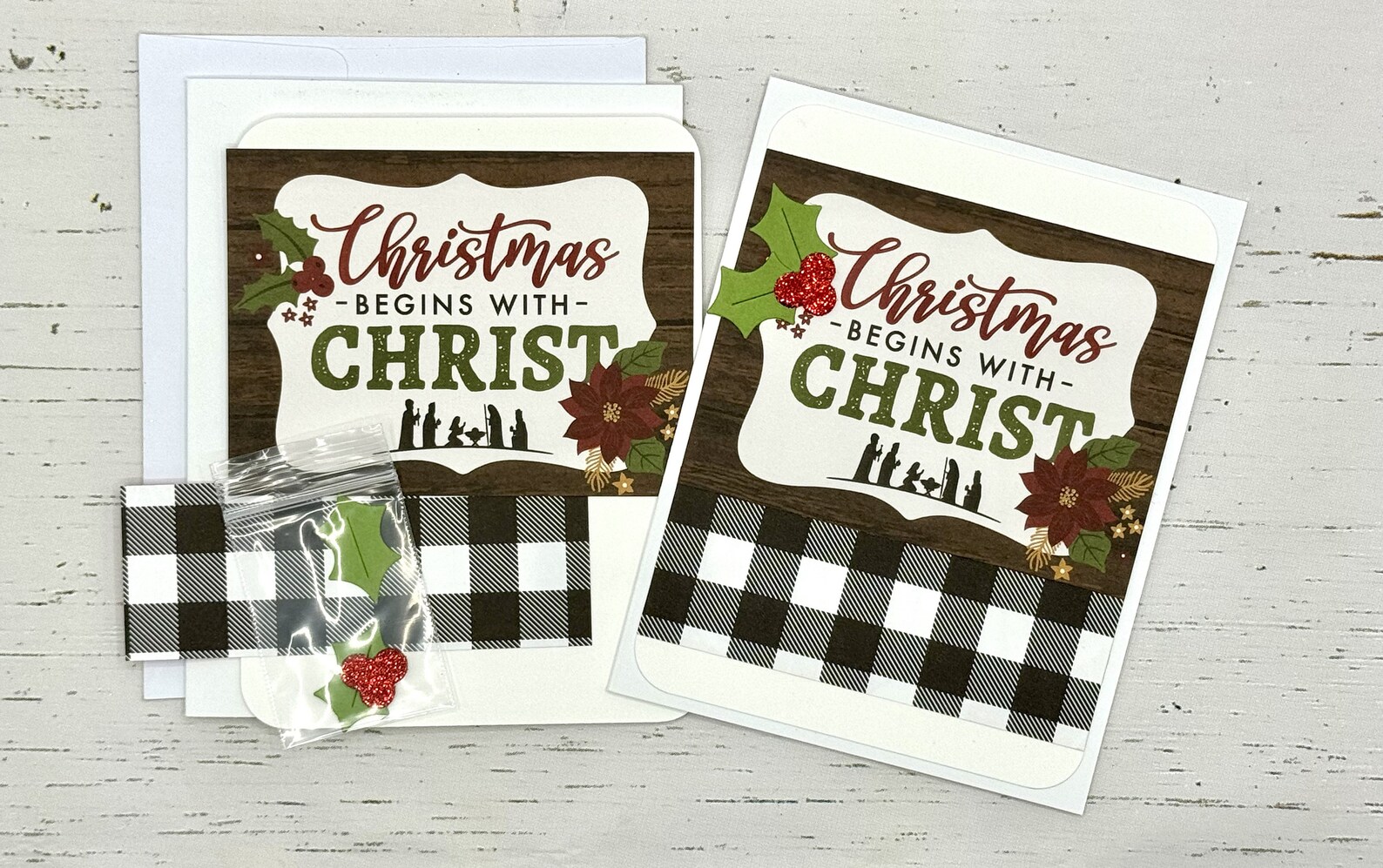 Religious Card Making Kit- Christmas Card Making Kit- 7 Card Variety ...