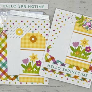 Easter/spring Card Making Kit- 7 Card DIY Kit- All Ages Card Kit- Make ...
