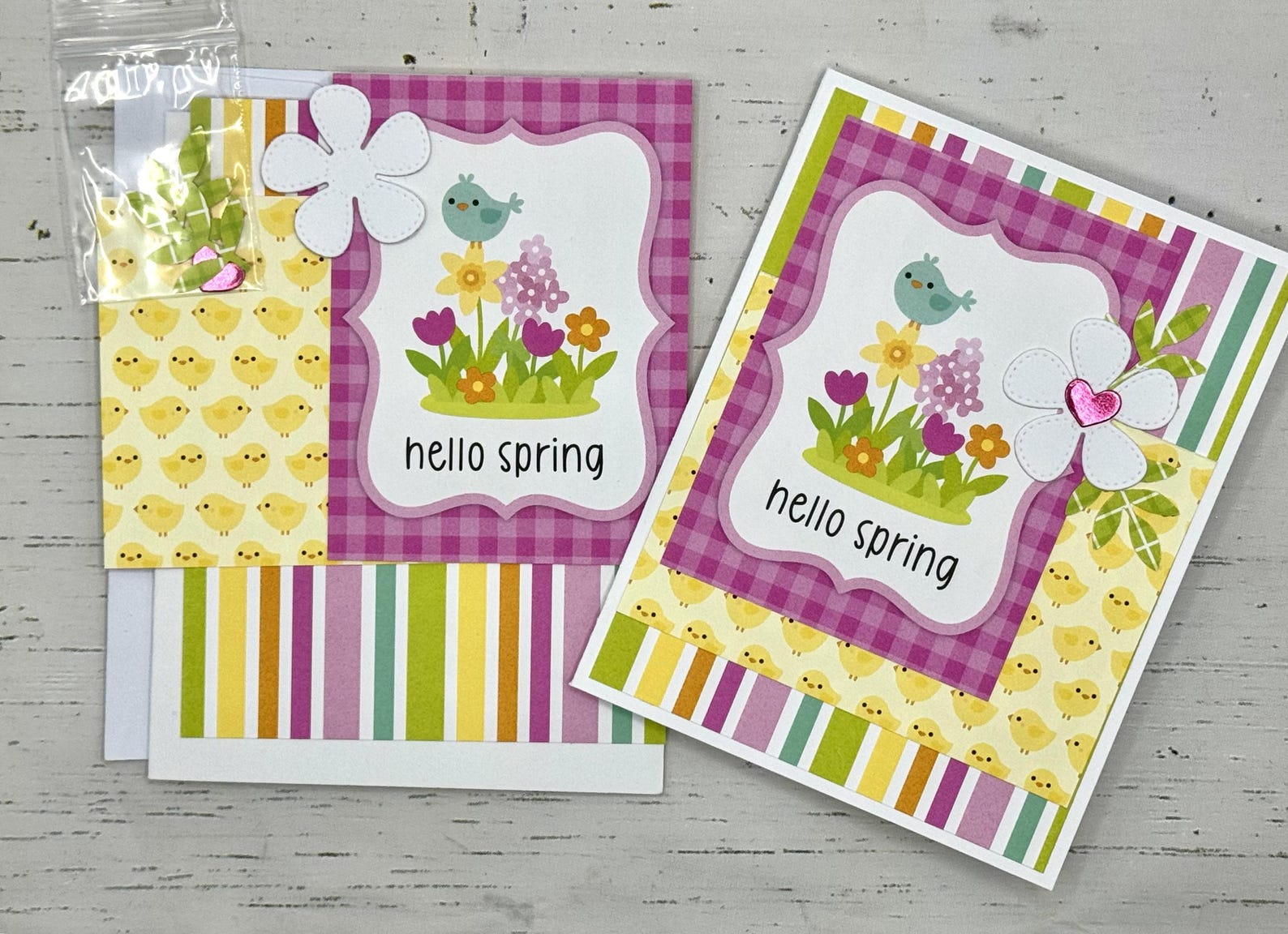 Easter/spring Card Making Kit- 7 Card DIY Kit- All Ages Card Kit- Make ...