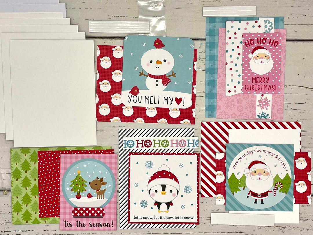 Christmas Card Making Kit 5 Card Variety Pack DIY Kit 3 Make Your Own ...