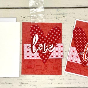 Valentine's Card Making Kit #4- 7 Card DIY Kit- All Ages Card Kit- Make ...