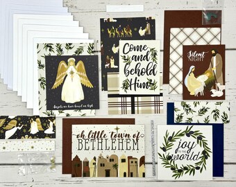 Religious Card Making Kit- Christmas Card Making Kit- 7 Card Variety ...