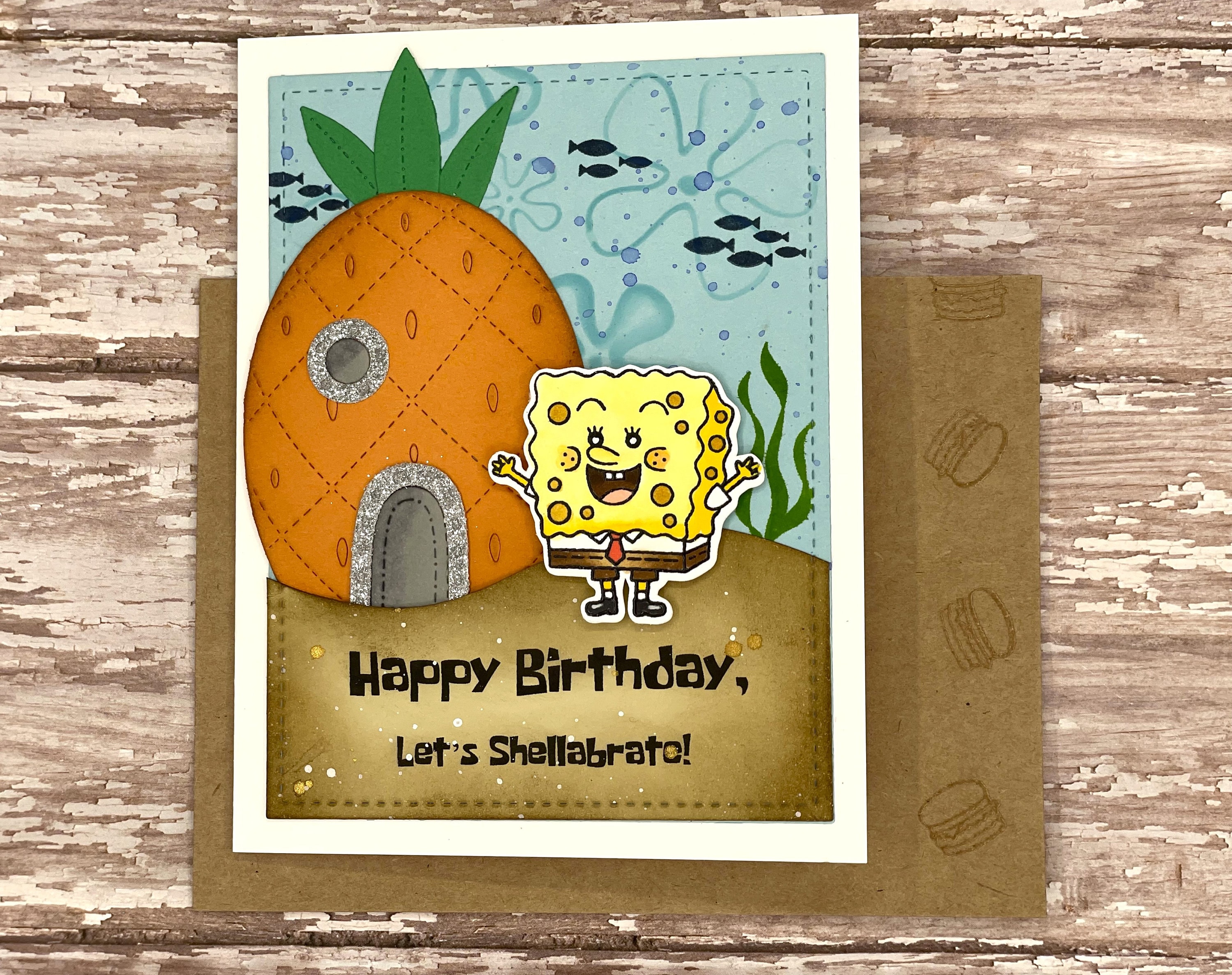 Spongebob Happy Birthday Card