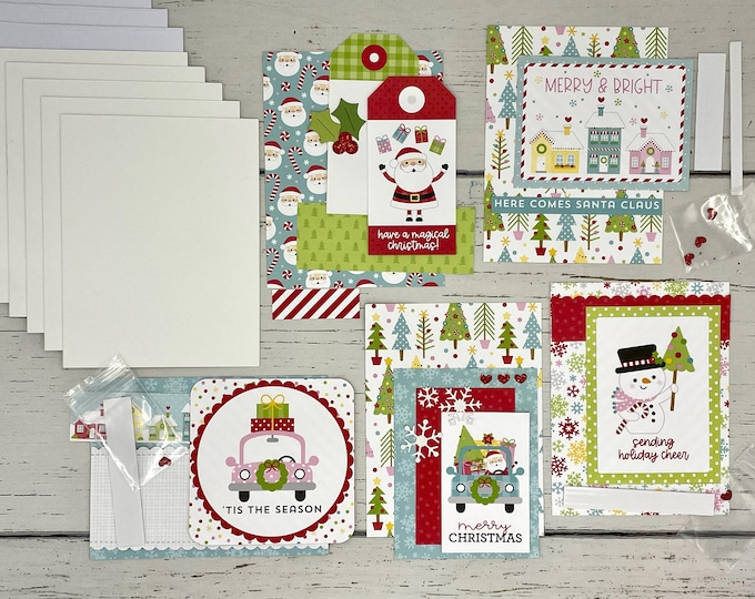 Christmas Card Making Kit 5 Card Variety Pack DIY Kit 5 Make Your Own ...