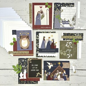 Religious Card Making Kit- Christmas Card Making Kit- 7 Card Variety ...
