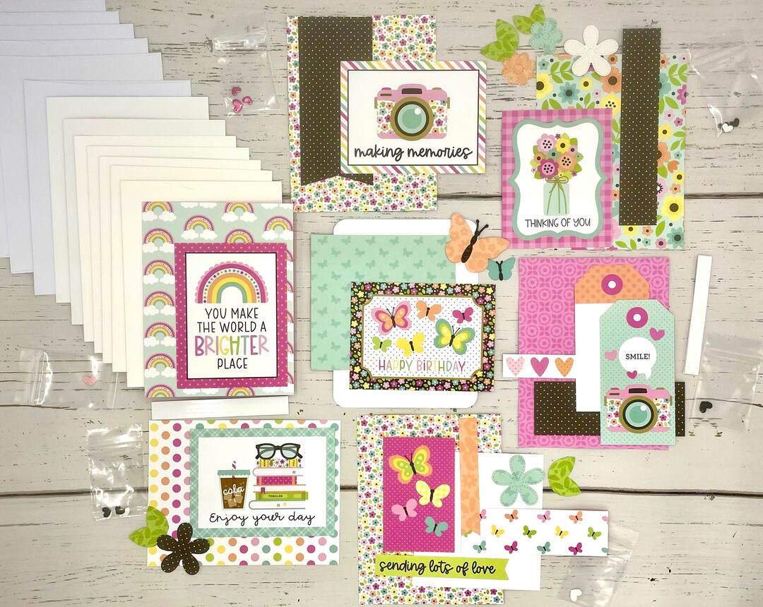 All Occasions Card Making Kit- 7 Card DIY Kit- All Ages Card Kit- Make ...