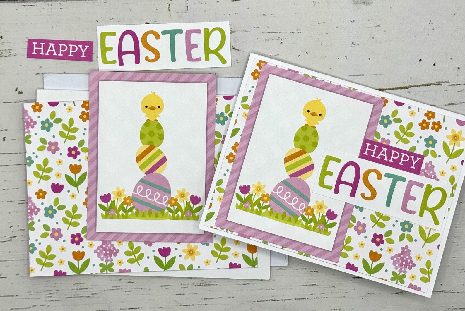 Easter/spring Card Making Kit- 7 Card DIY Kit- All Ages Card Kit- Make ...