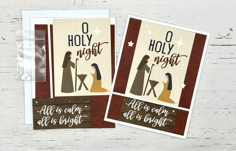 Religious Card Making Kit- Christmas Card Making Kit- 7 Card Variety ...