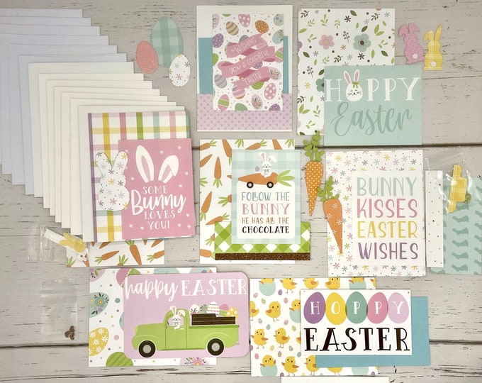 Easter Card Making Kit #1 Welcome Easter Collection- 7 Card DIY Kit ...