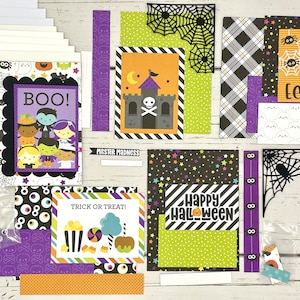 Halloween Card Making Kit 1 5 Card Variety Pack DIY Kit Make Your Own ...