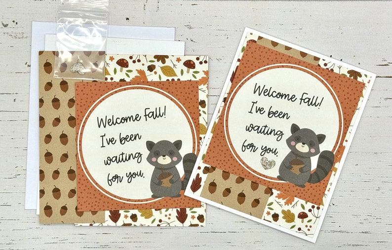 Fall Card Making Kit #2- 7 Card Variety Pack DIY Kit- I Love Fall ...
