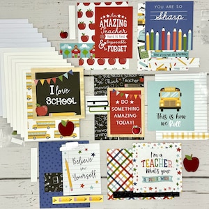 Back to School/teacher Card Making Kit #1- 7 Card DIY Kit- All Ages ...